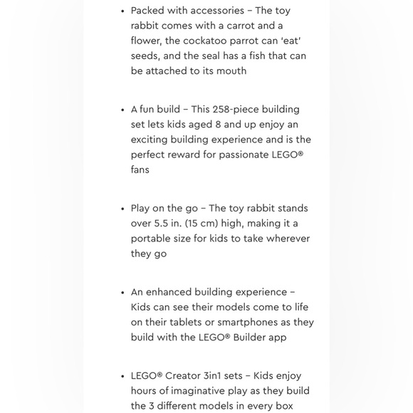 Lego | Toys | New Retired Lego Creator 3 In White Rabbit Building Set ...